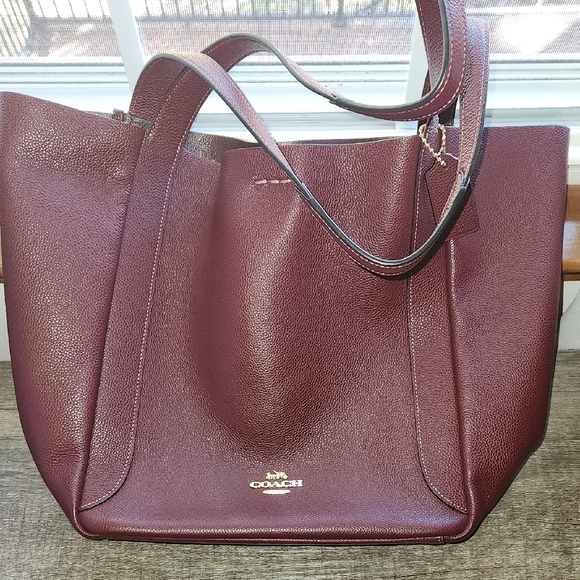 Coach | Bags | Coach Deep Burgundy Tote Bag | Poshmark